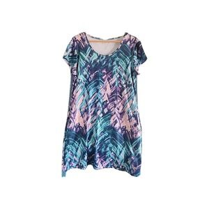 Reel Legends | Dresses | Reel Legends Dress Size L Purple Blue Keep It ...